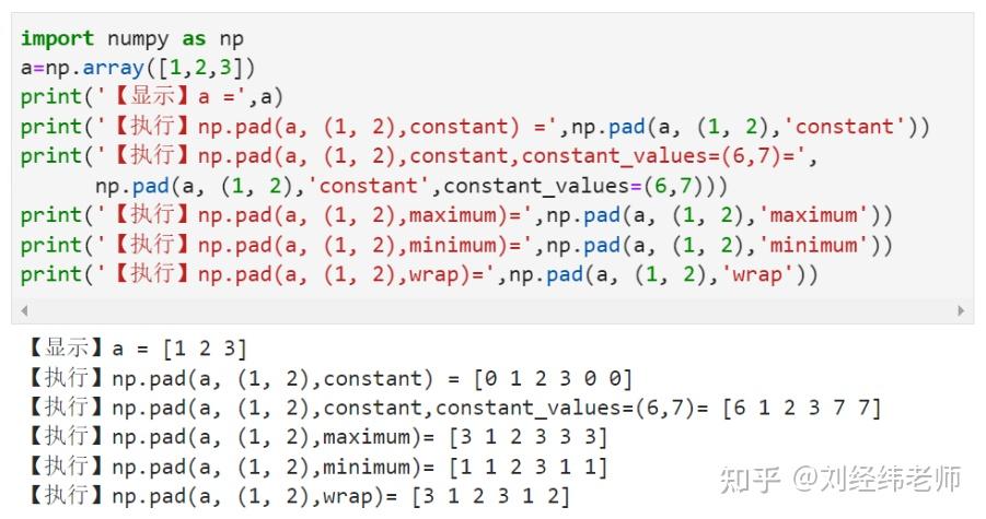 对数组前(后)填充n个元素numpy.pad() - 知乎