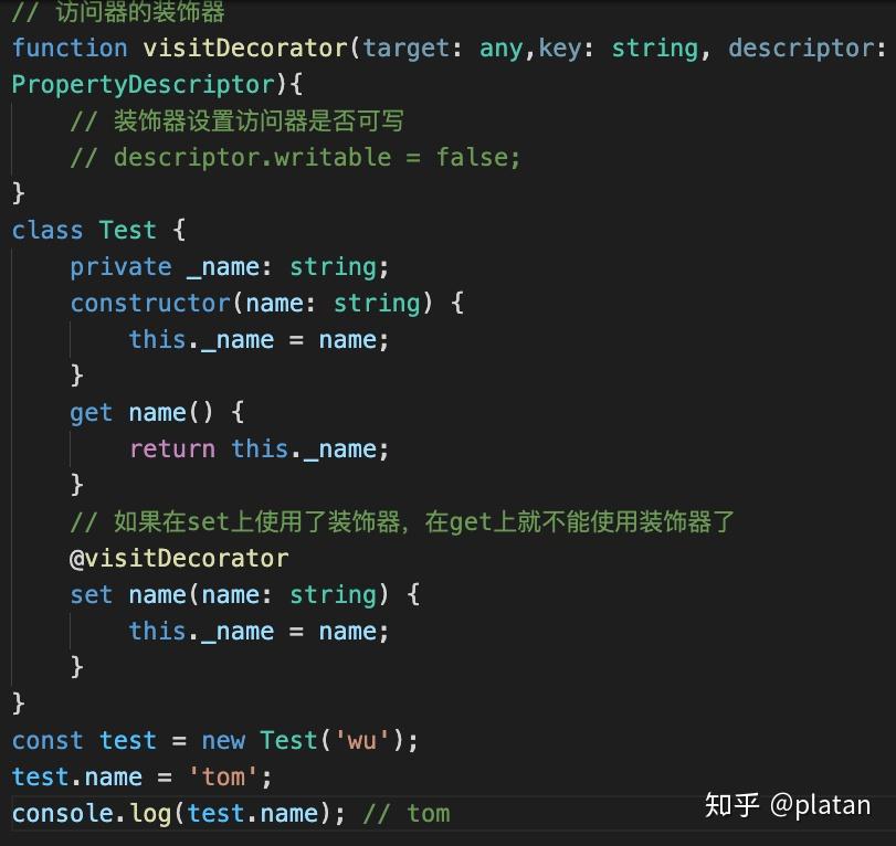 Typescript 访问器装饰器 知乎 