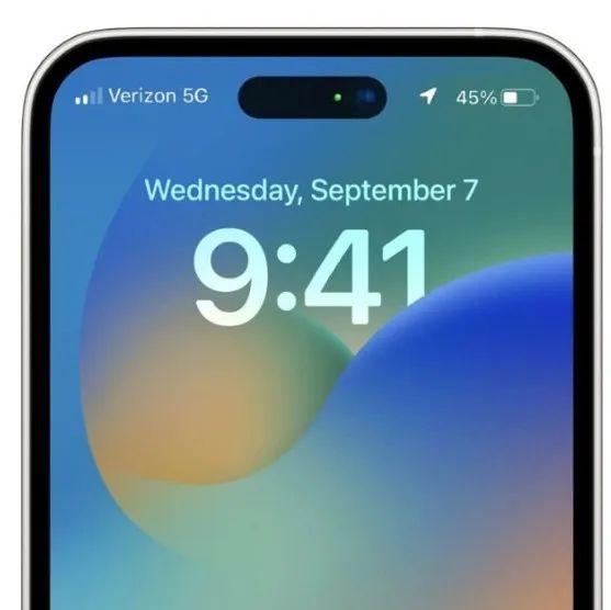 iPhone 14 Pro 的 iOS16 息屏显示曝光，信号左移、定位右移，电池百分比在外 - 知乎