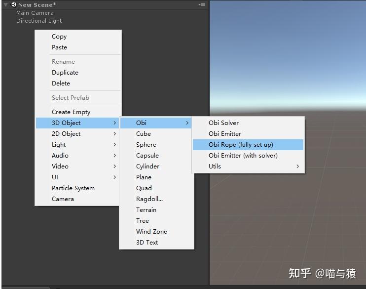Unity Obi Rope的简单使用 - 知乎