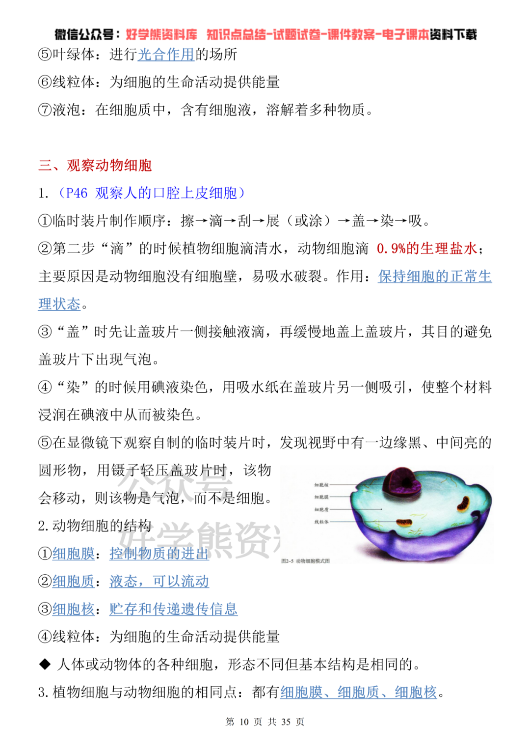 【初中生物】人教版初一七年级上册生物课本知识点总结 - 知乎