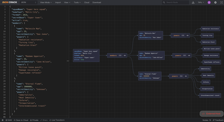 28.1K Star！Json格式可视化交互式图表-JSON-Crack - 知乎