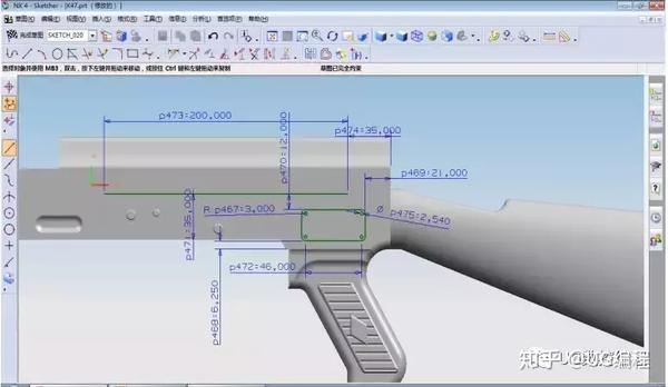 UG编程建模实例-AK 47三维造型 - 知乎
