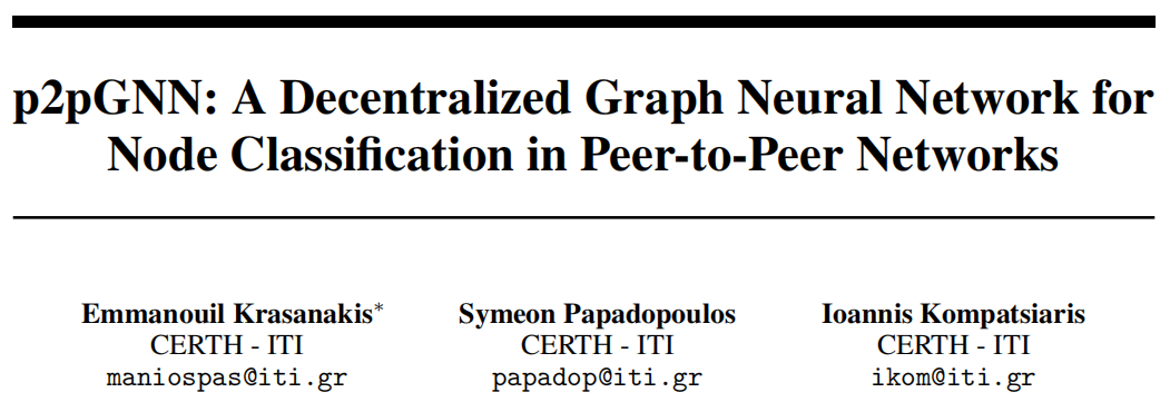 P2pgnn A Decentralized Graph Neural Network For Node Classification In Peer To Peer Networks 知乎