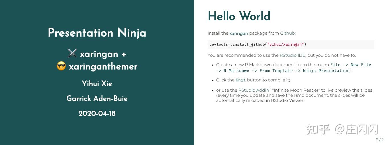 R沟通｜设置xaringan主题 - 知乎