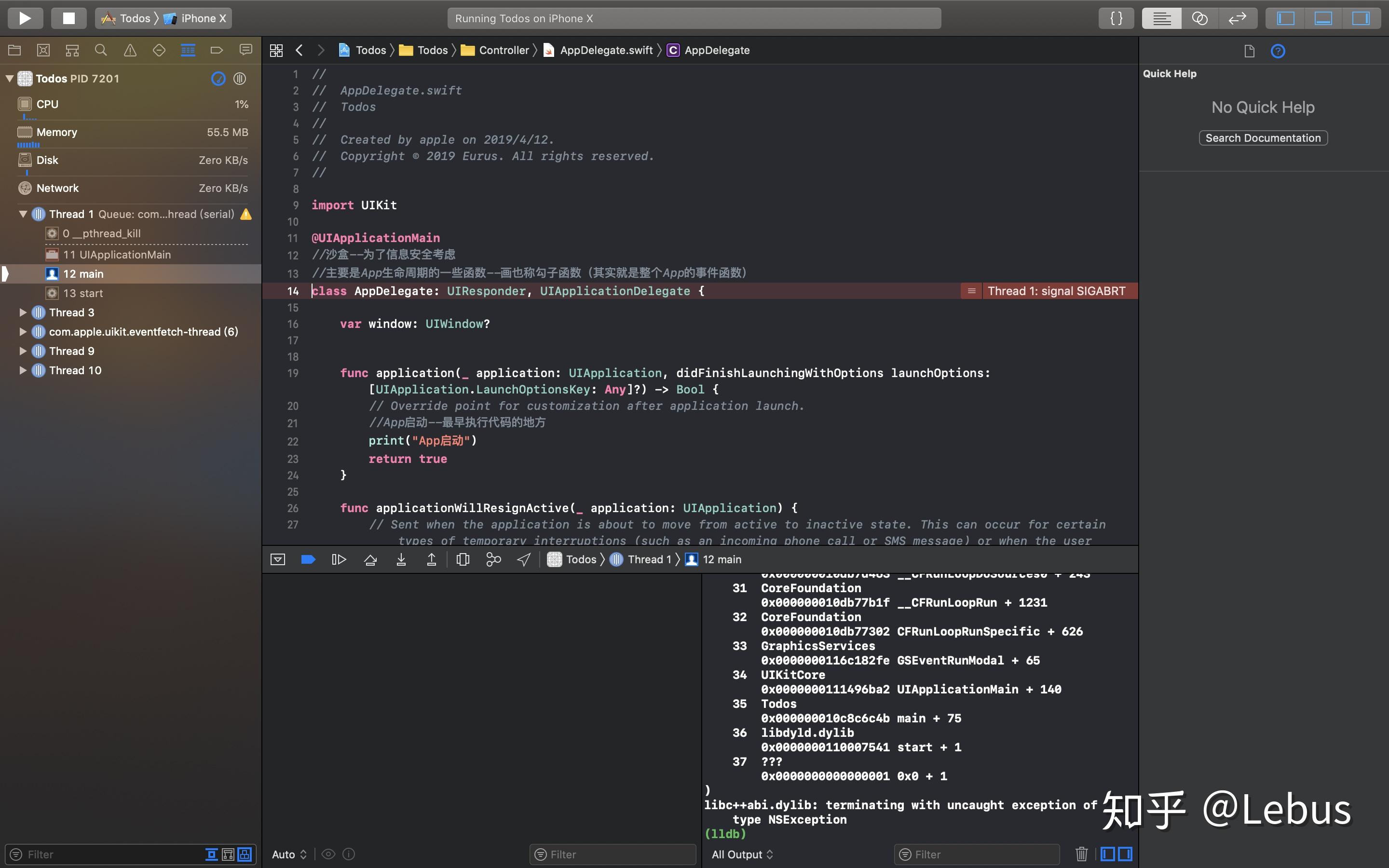 iOS-App闪退？Terminating app due to uncaught excep... - 知乎