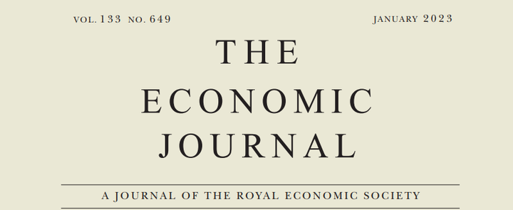 经济学权威期刊The Economic journal 2023年第2期 - 知乎