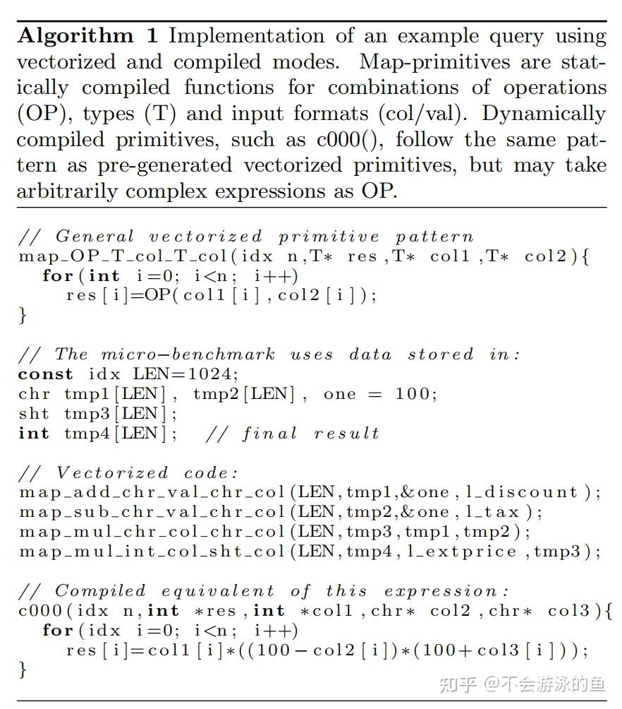 [DaMoN 2011]Vectorization vs. Compilation in Query Execution--学习笔记 - 知乎