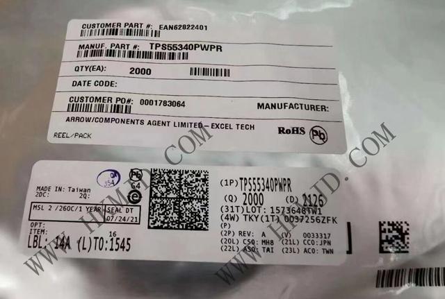 电源开关 TPS55340PWPR 内部 5A、40V 低侧 MOSFET 开关 - 知乎