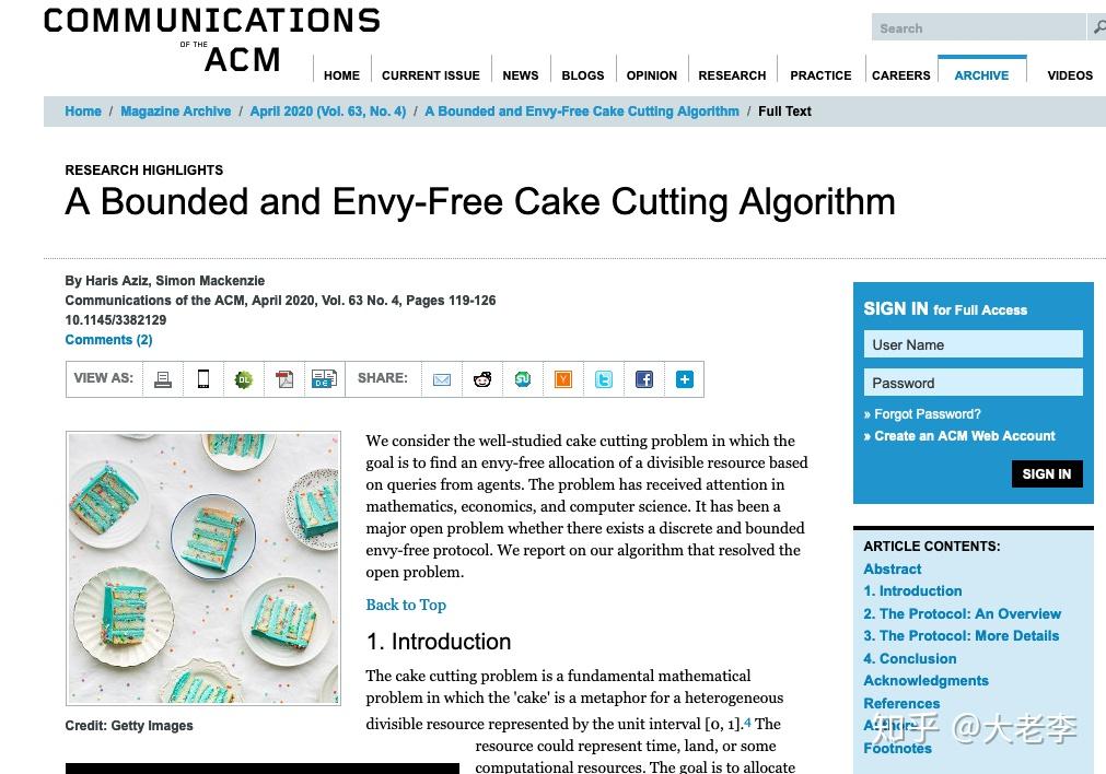 科学家找到“完美”分蛋糕方法 - 知乎