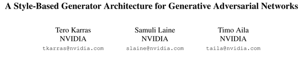 A Style-Based Generator Architecture for Generative Adversarial ...