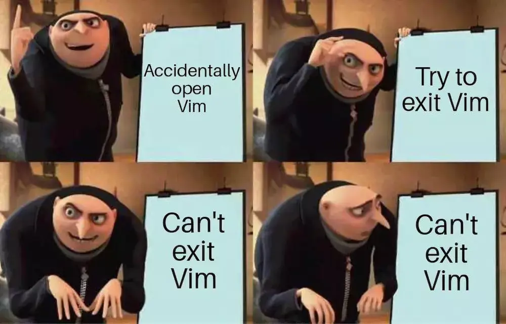 哈哈哈：180万程序员不知如何退出vim编辑器 知乎 