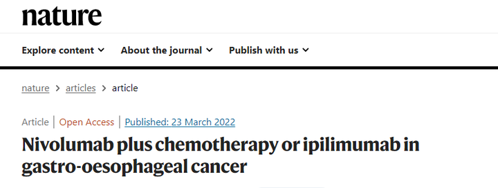 顶级期刊Nature折射下的Checkmate-649 - 知乎