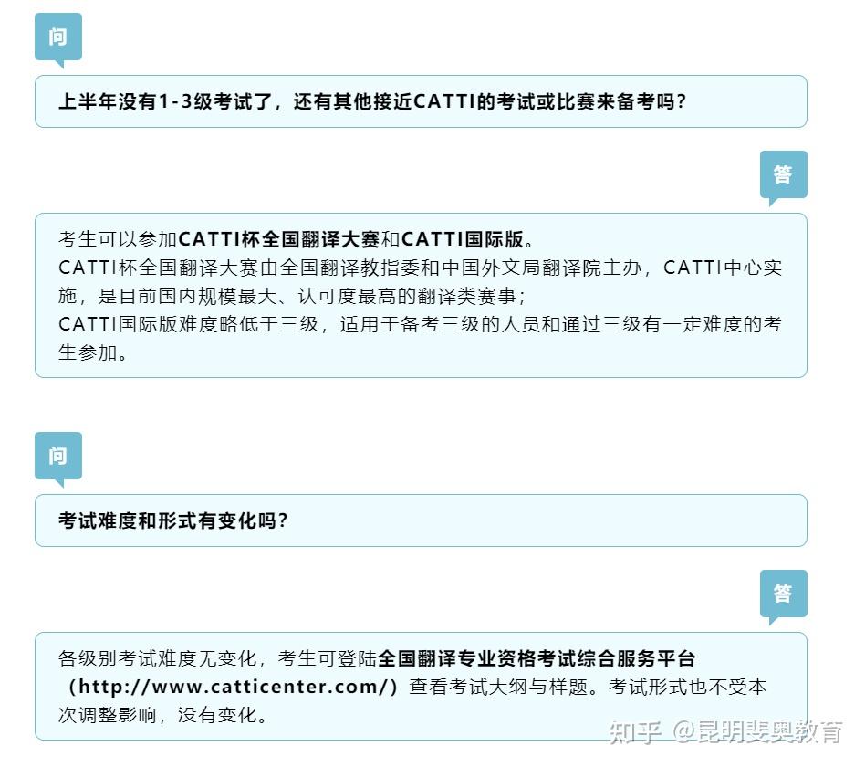 2023年度CATTI1—3级考试统一在11月进行 - 知乎