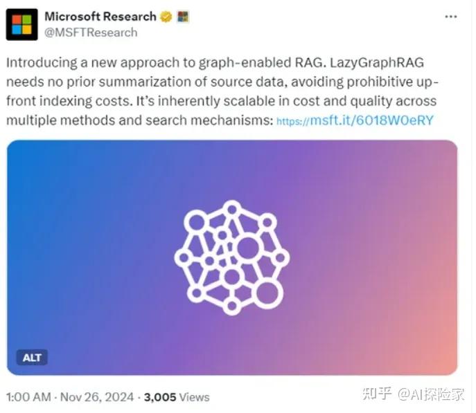 LazyGraphRAG开源，微软实现RAG成本千倍缩减！ - 知乎