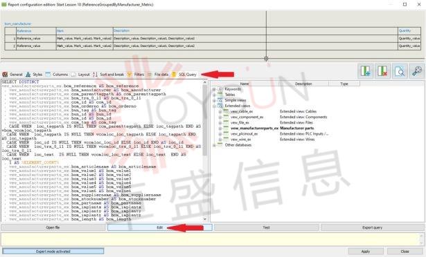 SOLIDWORKS Electrical BOM定制-SQL代码引用BOM信息 - 知乎