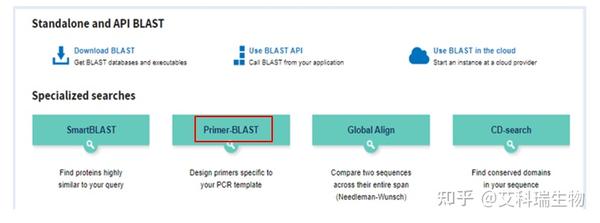 NCBI在线设计引物，经典必会！ - 知乎