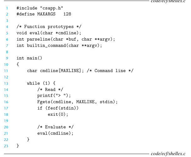 csapp L20 - ECF：shell & ECF - 知乎