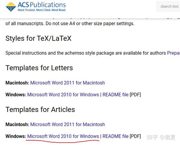 使用ACS期刊下载的word.dotx模板进行论文写作 - 知乎