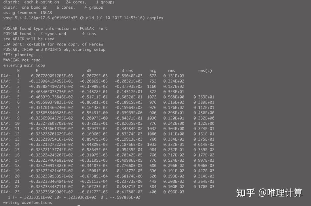 第一性原理 || VASP输入出输出文件及计算实例介绍 - 知乎