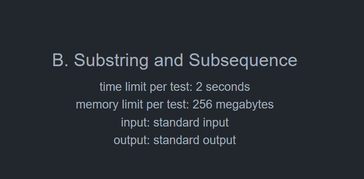 CF1989B——Substring and Subsequence（2024.7.13） - 知乎