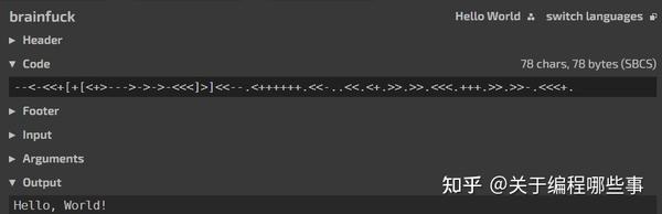 这 5 种奇葩的编程语言，看完我想爆粗打人！几十行代码只为写个helloword！ - 知乎