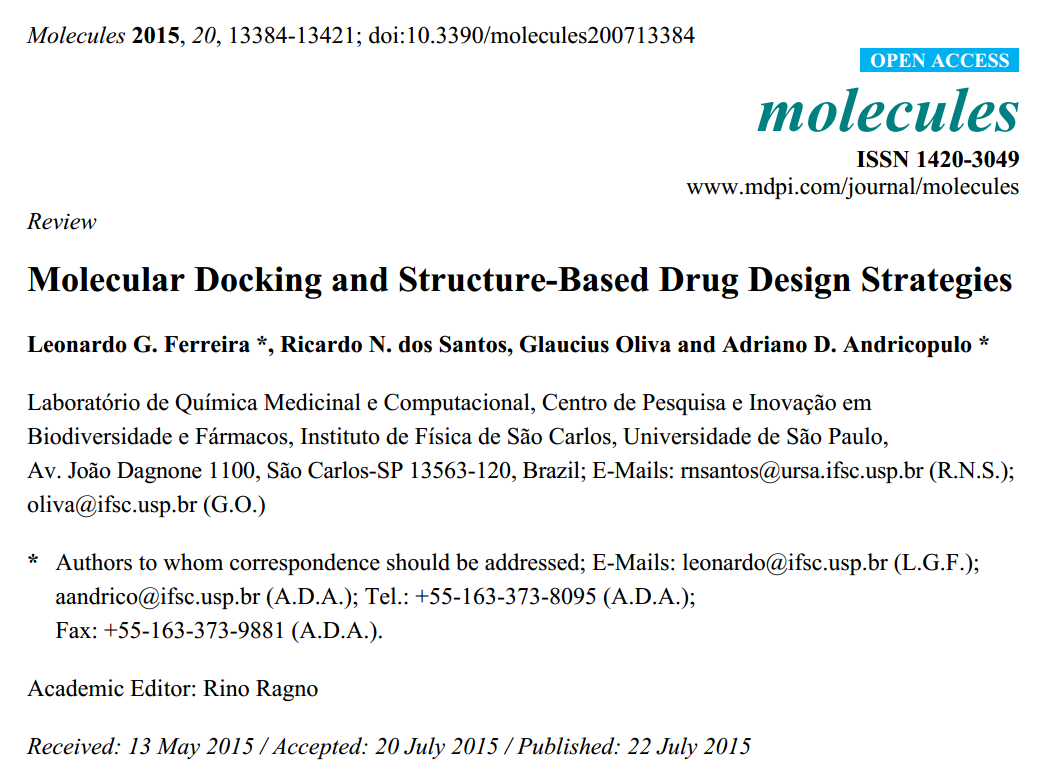 Molecular Docking and Structure-Based Drug Design Strategies - 知乎