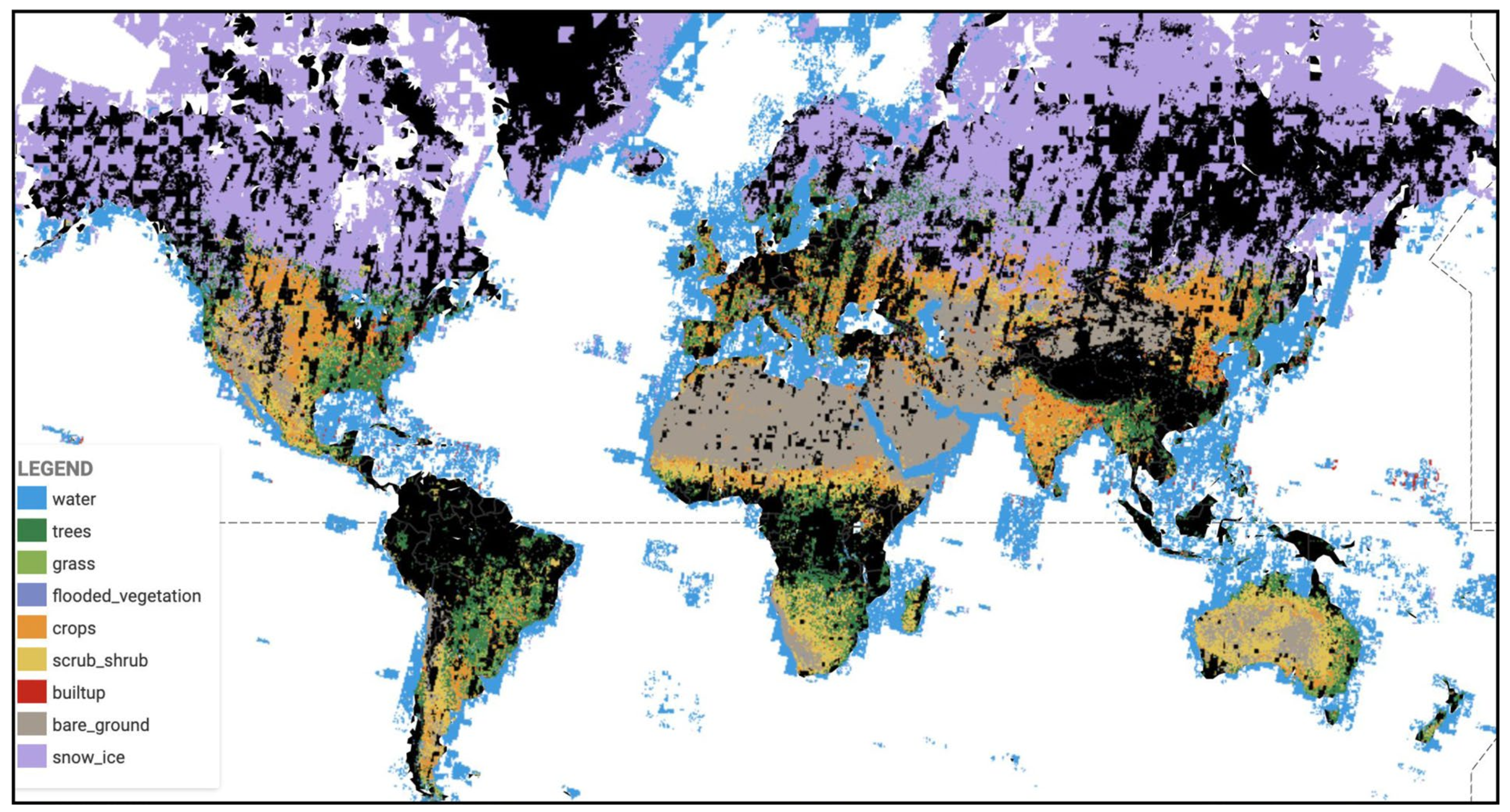 Google发布近实时10m全球土地利用数据（首次） - 知乎