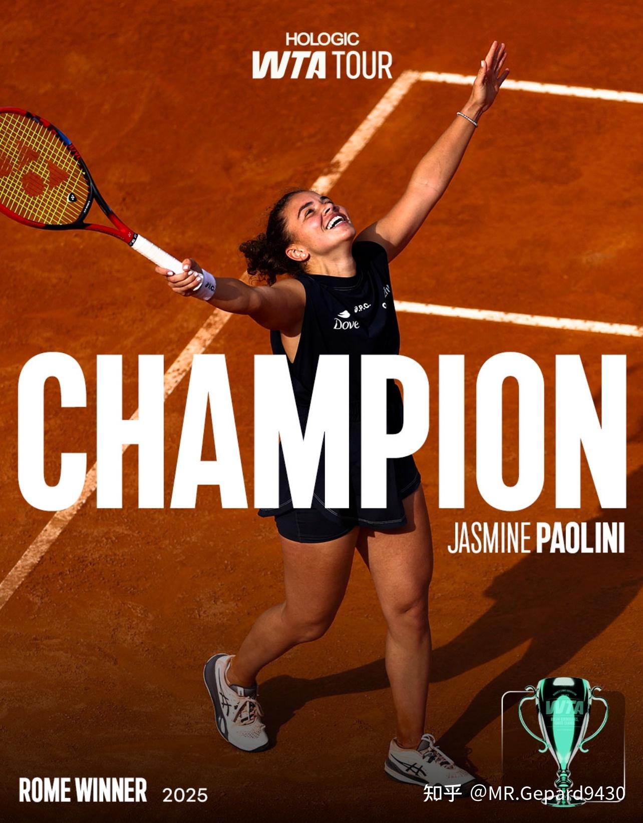 5 月 18 日保利尼在 WTA1000 罗马站决赛中完胜高芙，本场比赛有哪些看点？ - 知乎