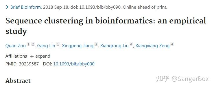 生信期刊推荐合集#4：Briefings In Bioinformatics - 知乎