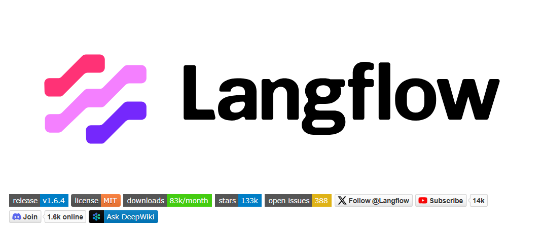 开源的Agent排名——langflow 。 - 知乎