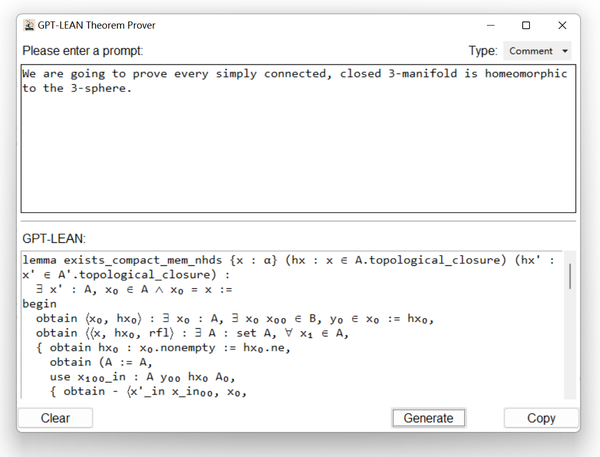 手把手教你训练一个自己的GPT语言模型——GPT-LEAN: 轻松滑稽的数学定理证明器 - 知乎