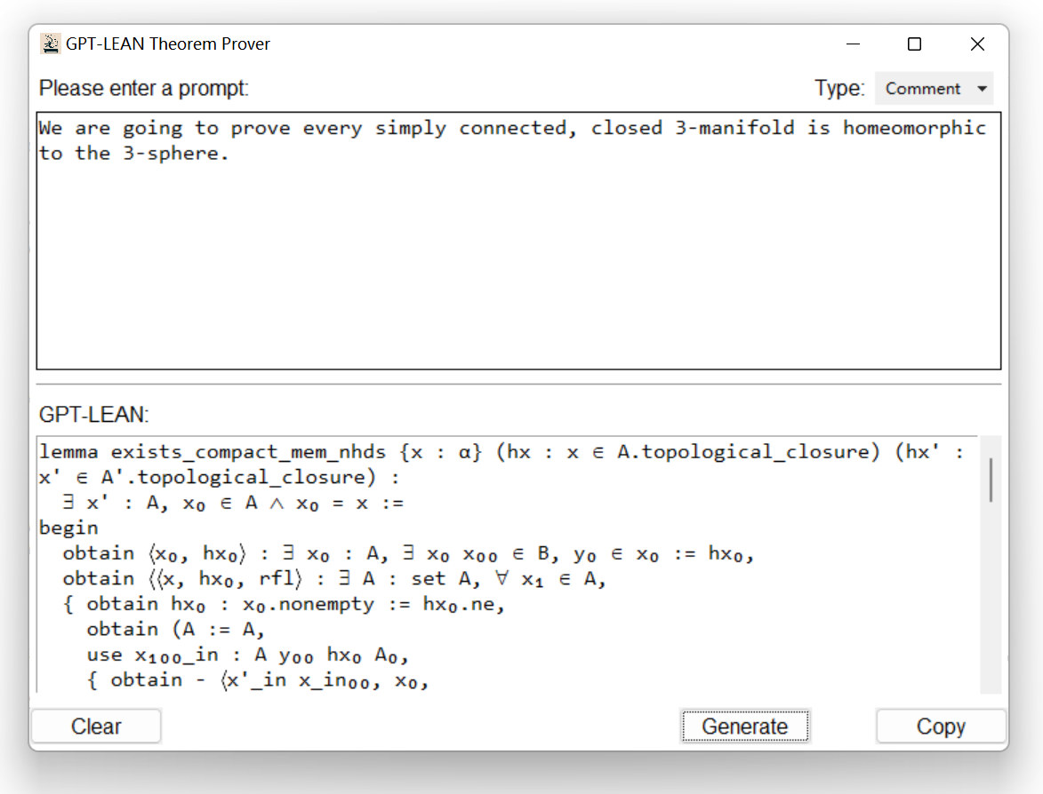手把手教你训练一个自己的GPT语言模型——GPT-LEAN: 轻松滑稽的数学定理证明器 - 知乎