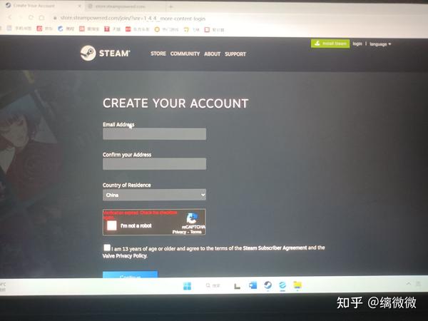 进入正确的steam官网，以至注册steam帐号的流程（2）（注册steam帐号） - 知乎