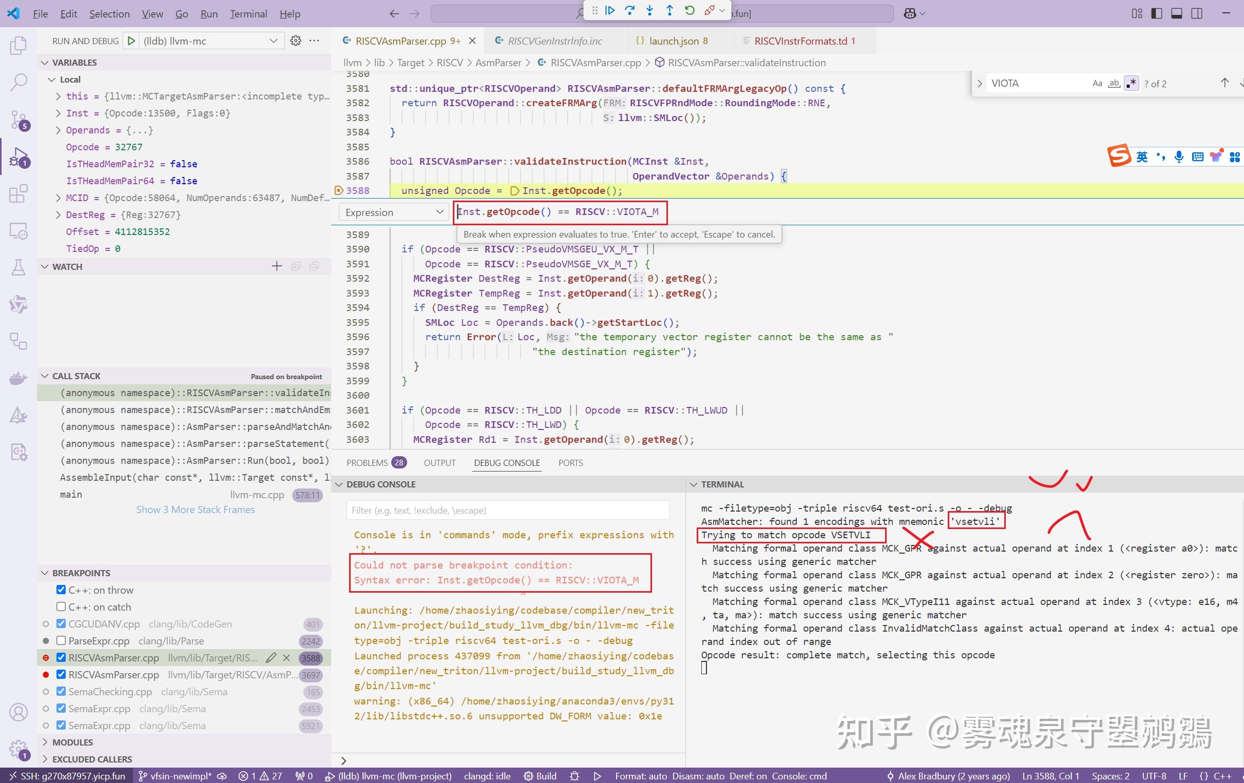VSCode中用LLDB单步调试，如何打条件断点？ - 知乎