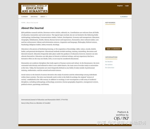 Darcy & Roy Press出版社 《全球领先科技学术文献出版商 (DRP)》 STM期刊、书籍和会议论文集系列征稿 - 知乎