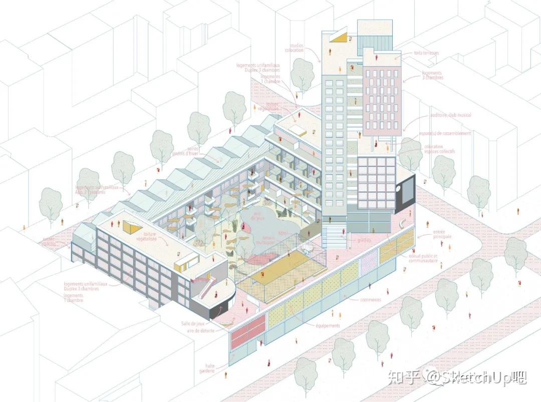 用SU+Layout如何轻松做出清新轴测图？ - 知乎