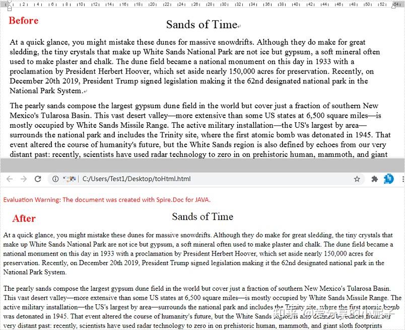 借助Spire.Doc for Java控件，在Java中将 Word 转换为 HTML - 知乎