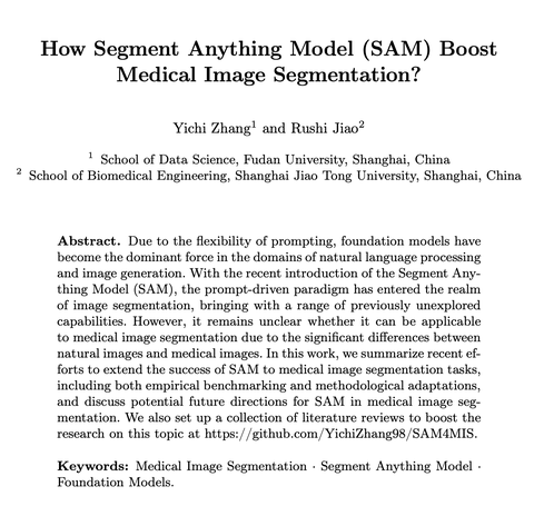 【速读】MedSAM: Segment Anything in Medical Images - 知乎