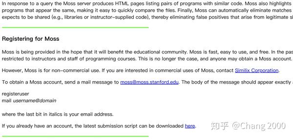 Use MOSS On Your Computer- 如何使用MOSS代码剽窃检测系统 - 知乎