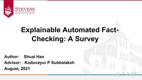 Explainable Automated Fact-Checking: A Survey 阅读 - 知乎