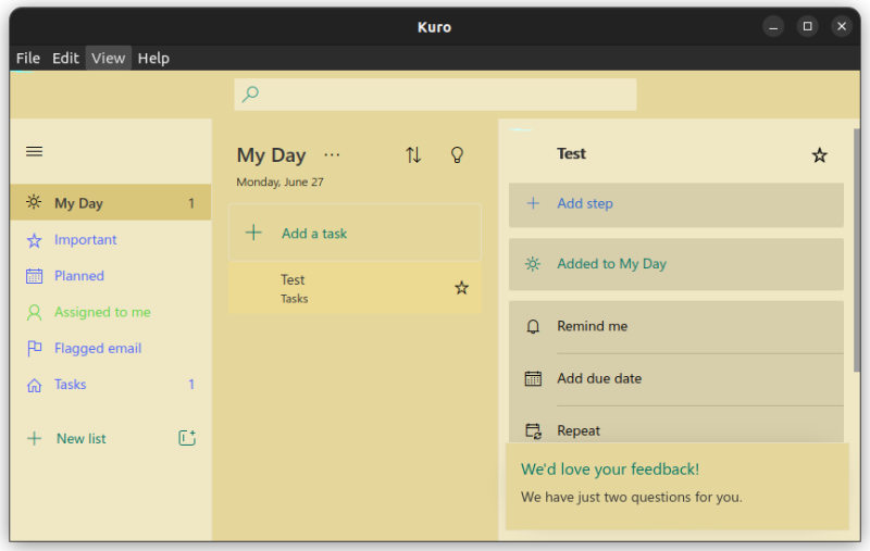 Kuro：非官方的微软 To-Do Linux 桌面客户端 | Linux 中国 - 知乎