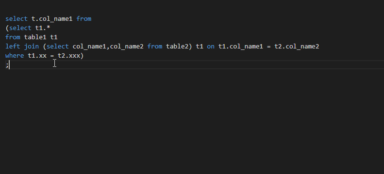 为了美化我的sql代码，我开发了款vscode的插件… - 知乎