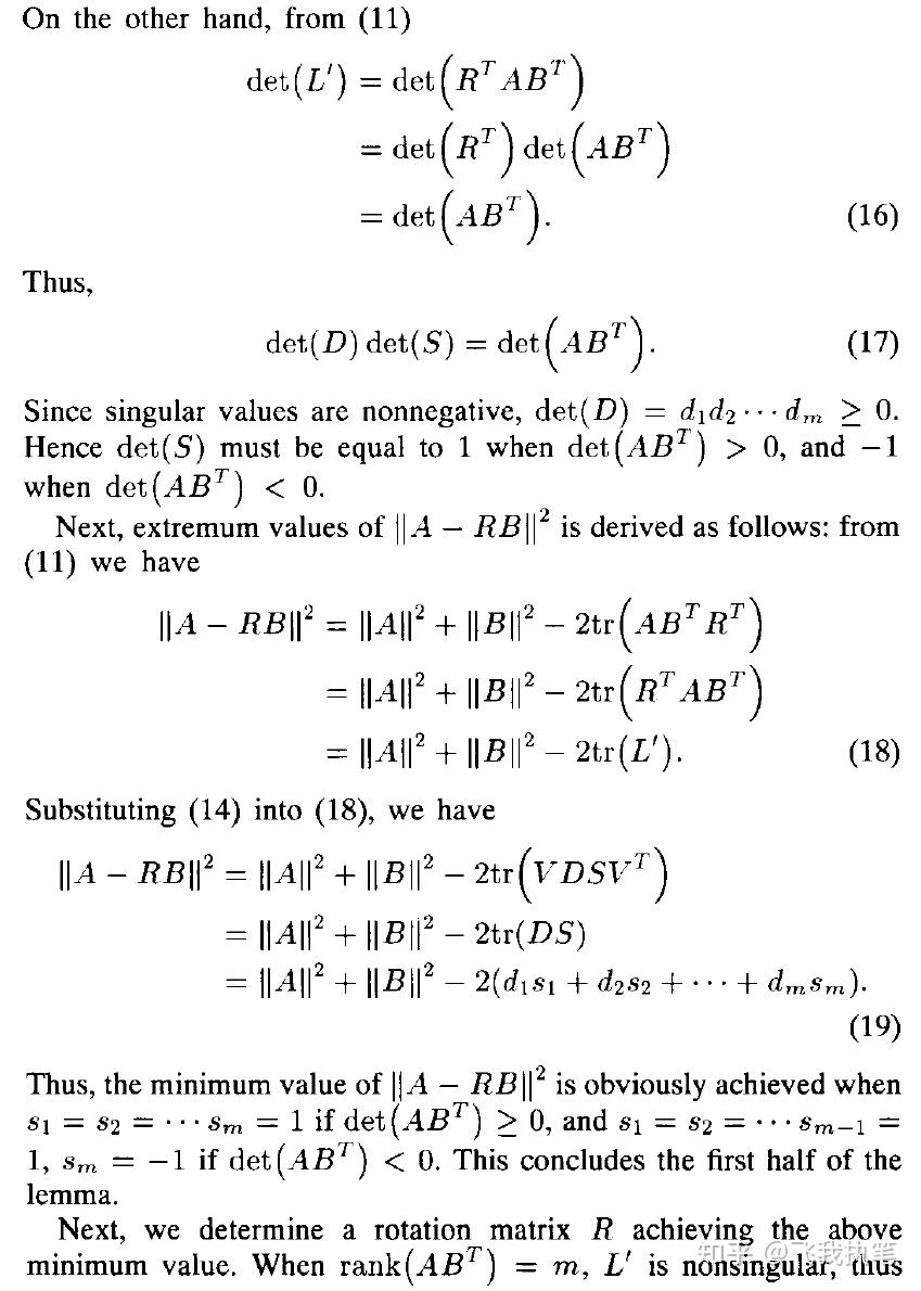 Umeyama算法求变换矩阵 - 知乎