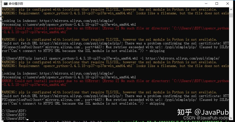 IMportError :No module named 'cv2'怎么解决？ - 知乎