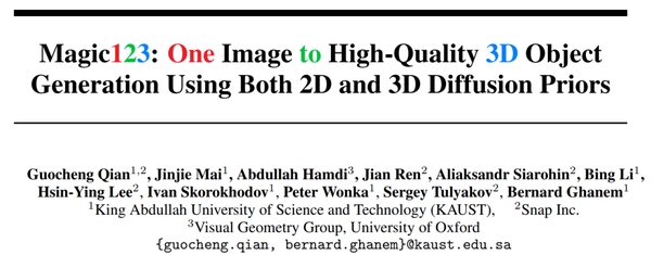 2D和3D双管齐下才是王道？KAUST联合Snap、VGG提出单张图像三维重建的Magic123框架 - 知乎
