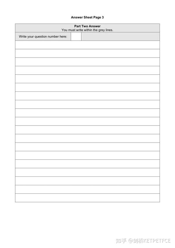 剑桥英语 B2 First（FCE）答题卡（下载及填涂建议） - 知乎