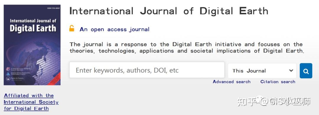 GIS国内外优秀期刊合集分享 - 知乎