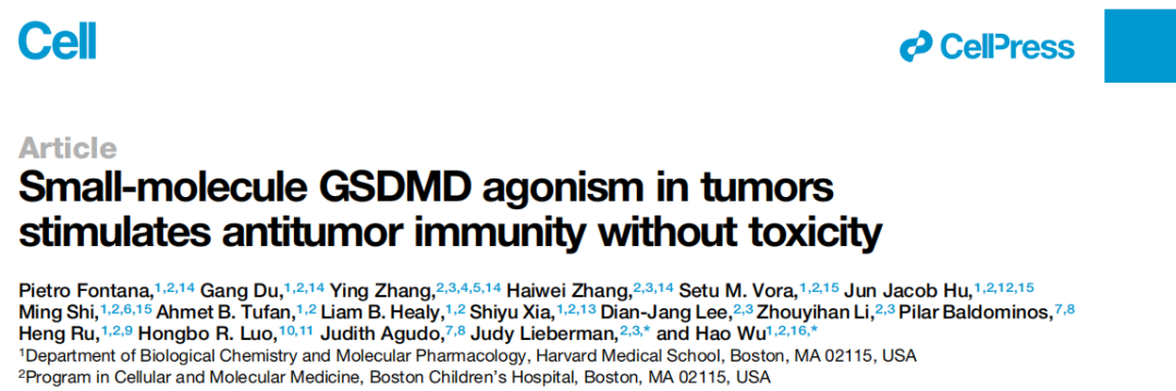 【Cell】GSDMD小分子激动剂发现-激活细胞焦亡治疗肿瘤 - 知乎