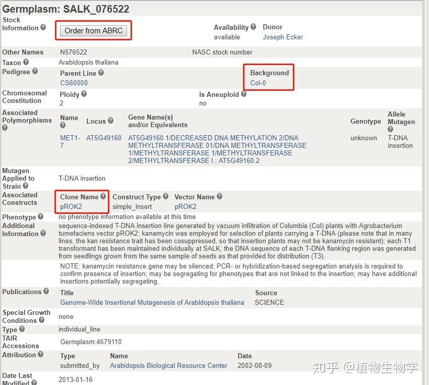 拟南芥种子订购详细攻略-TAIR-ABRC篇 - 知乎